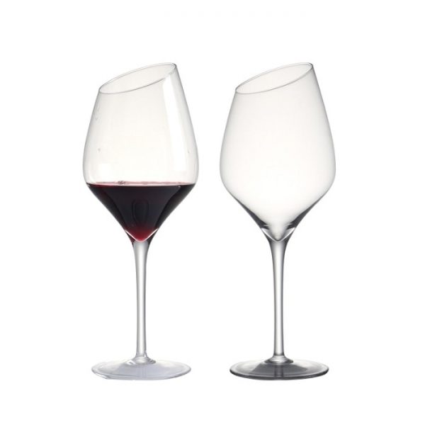 Magnifique verre à vin design | Avec bord oblique
